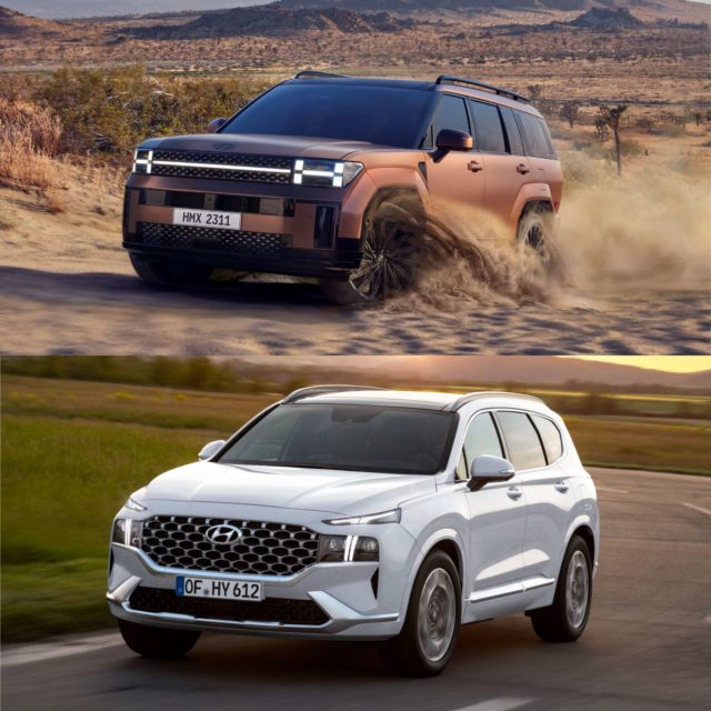 DubiCompare: Hyundai Santa Fe 5th Generation Vs Santa Fe 4th Generation: Evolution Of The Mid ...