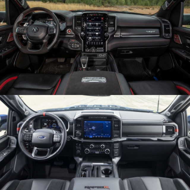 DubiCompare: Ford F-150 Raptor R v/s Ram TRX: The Battle Of The ...
